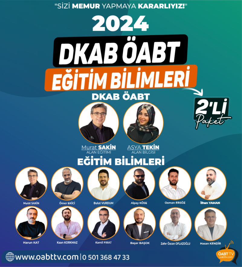 2024 DKAB ÖABT Paketleri – ÖABT TV