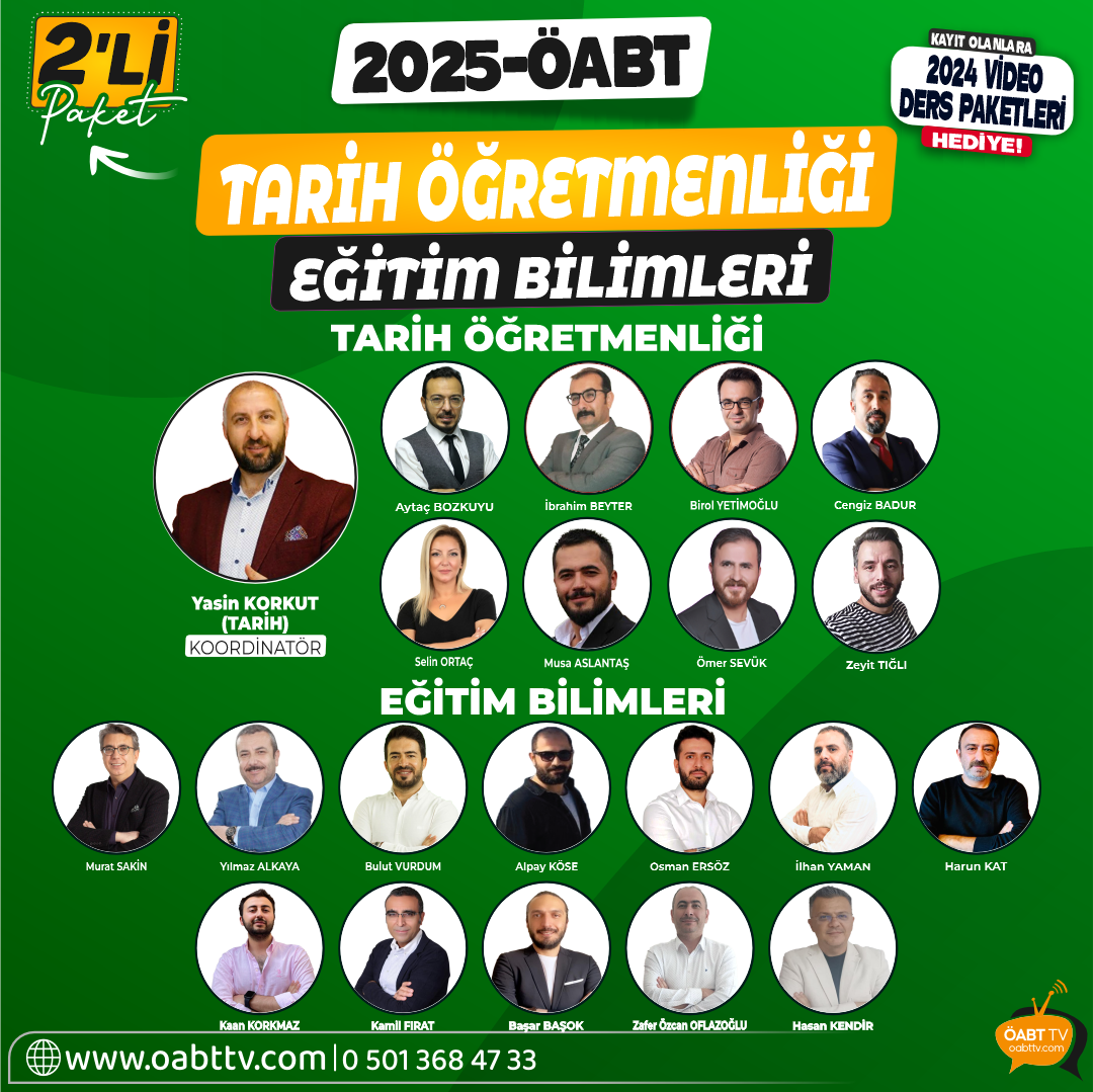 2025 Erken Kayıt Tarih ÖABT – ÖABT TV